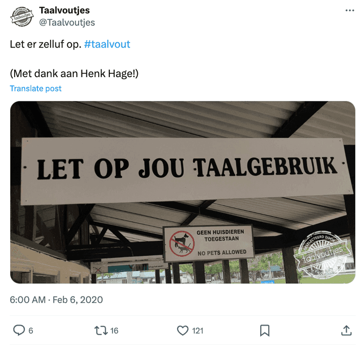 De 7 meestgemaakte taalfouten | Blue Flamingos